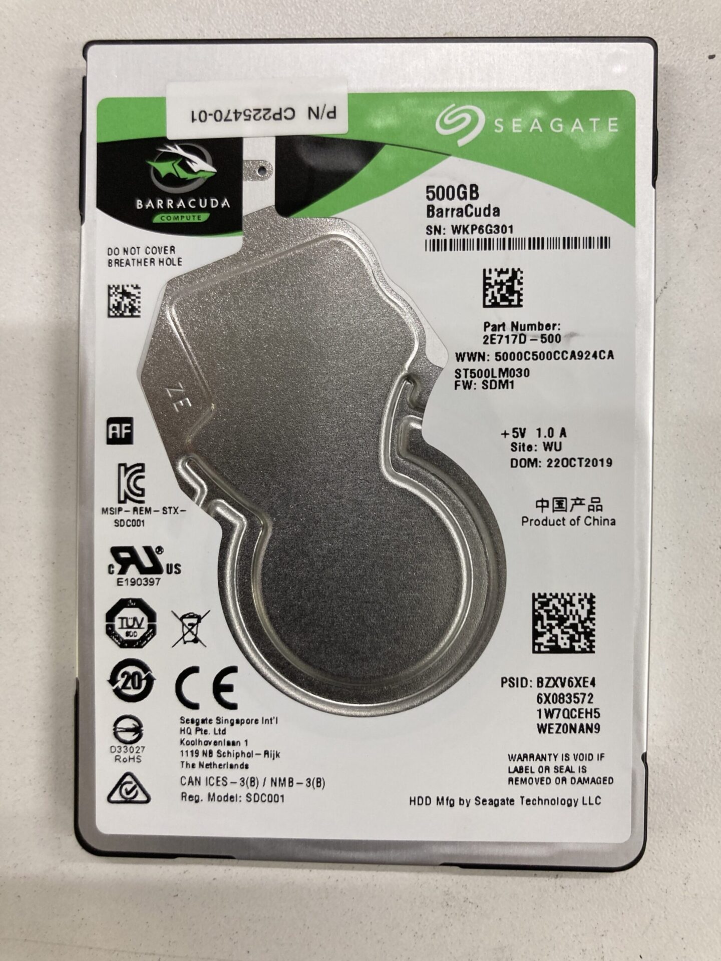 【データ復旧・データ復元成功実績】HDD Seagate ST500LM030 500GB デスクトップPC内蔵HDD。OS起動しない ...